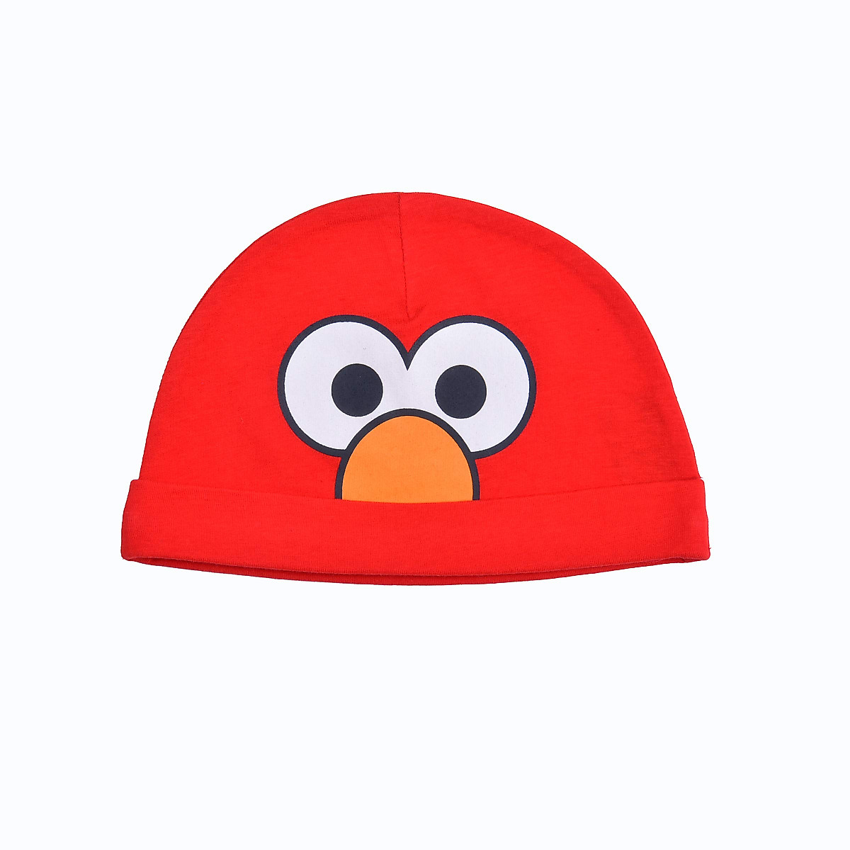 Sesame Street Elmo and Cookie Monster Boys Short Sleeve Bodysuit with Cap Set for Baby and Infant – Blue/White or Red/White