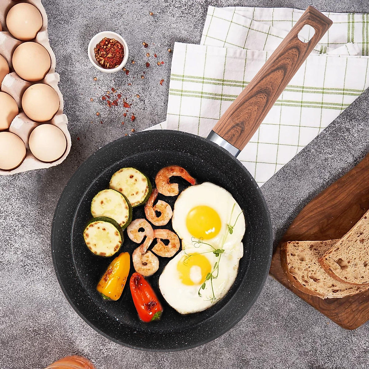 MAISON ARTS 30-Piece Pots and Pans Set - Kitchen Cookware & Bakeware Sets with Nonstick Granite Coating, Baking Pans and Frying Pans set