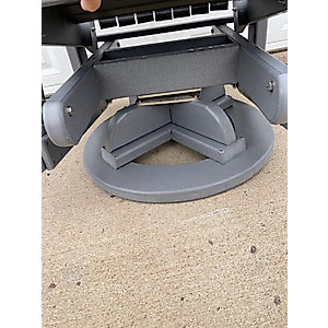 Phat Tommy Glider for Outside Patio - Outdoor Swivel Glider Chair - Poly Outdoor Furniture, Adirondack Porch Glider Chair, Grey