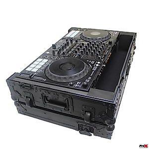 ProX Flight Case for Pioneer DDJ-1000 & DDJ-1000 SRT Digital Controller with Durable Rubber Wheels - Black on Black Design - XS-DDJ1000-WBL