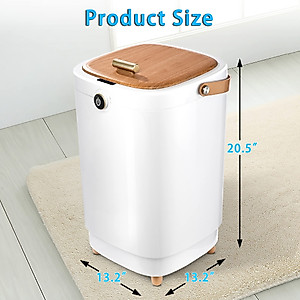 TMWINGS Towel Warmers for Bathroom Bucket，Luxury Large Spa Towel Hot Warmer Bucket Style-Hot Towels in 10 Minutes-Fits Up to Two Oversized Towels - Bathrobe, Towel, Blanket-Yellow