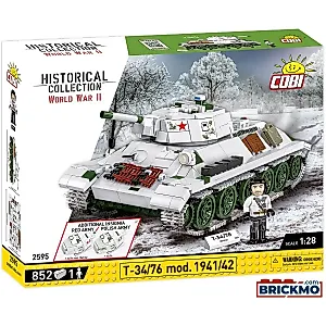 COBI Historical Collection WWII T-34/76 mod 1941/42 2-in-1 (PL/SOV) Tank