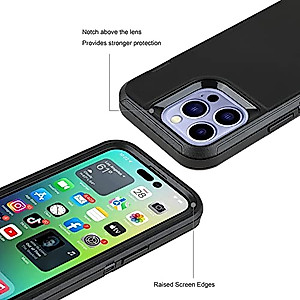 Compatible with iPhone 14 Pro Max Case Heavy Duty Protective Phone Case,Military Grade Full Body Protection Shockproof/Drop Proof Durable Phone Cover for Apple iPhone 14 Pro Max 6.7"