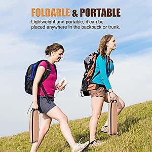 Apurioni Lightweight Folding Camping Table, Washable Fabric Compact Portable Table with Storage Bag for Outdoor, Hiking, Backpacking, Picnic, Travel, Fishing, Partio-Beige