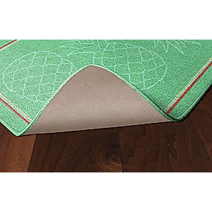 Brumlow MILLS Pineapple Fruit Home Decor Area Rug for Kitchen, Dining, Living Room, Bedroom or Doorway Mat, 20" x 34", Green