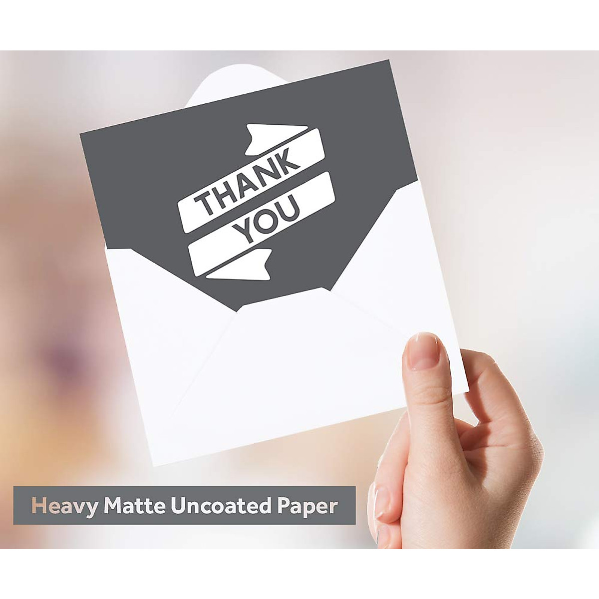 crbn Men Thank You Notes Bulk Retro 48 Thank You Cards Bulk w/Stickers & White Envelopes – Vintage & Retro – 4x6 Blank Note Cards – Perfect for Weddings, Bridal Showers, Graduation, and Baby Showers