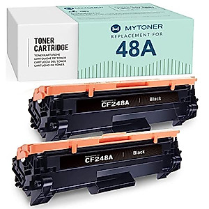 48A CF248A-MYTONER Compatible Toner Cartridge Replacement for HP 48A CF248A M15w M29w M31w Printer Ink(Black, 2-Pack)