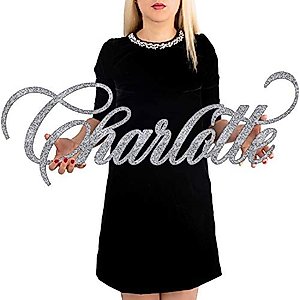 Custom Name Sign - 10 to 35 Inches Wide, 21 Colors & 10 Fonts, Personalized Name Plaques for Wall, Above a Crib, Baby Room Gifts, Nombres Personalizados para Decorar