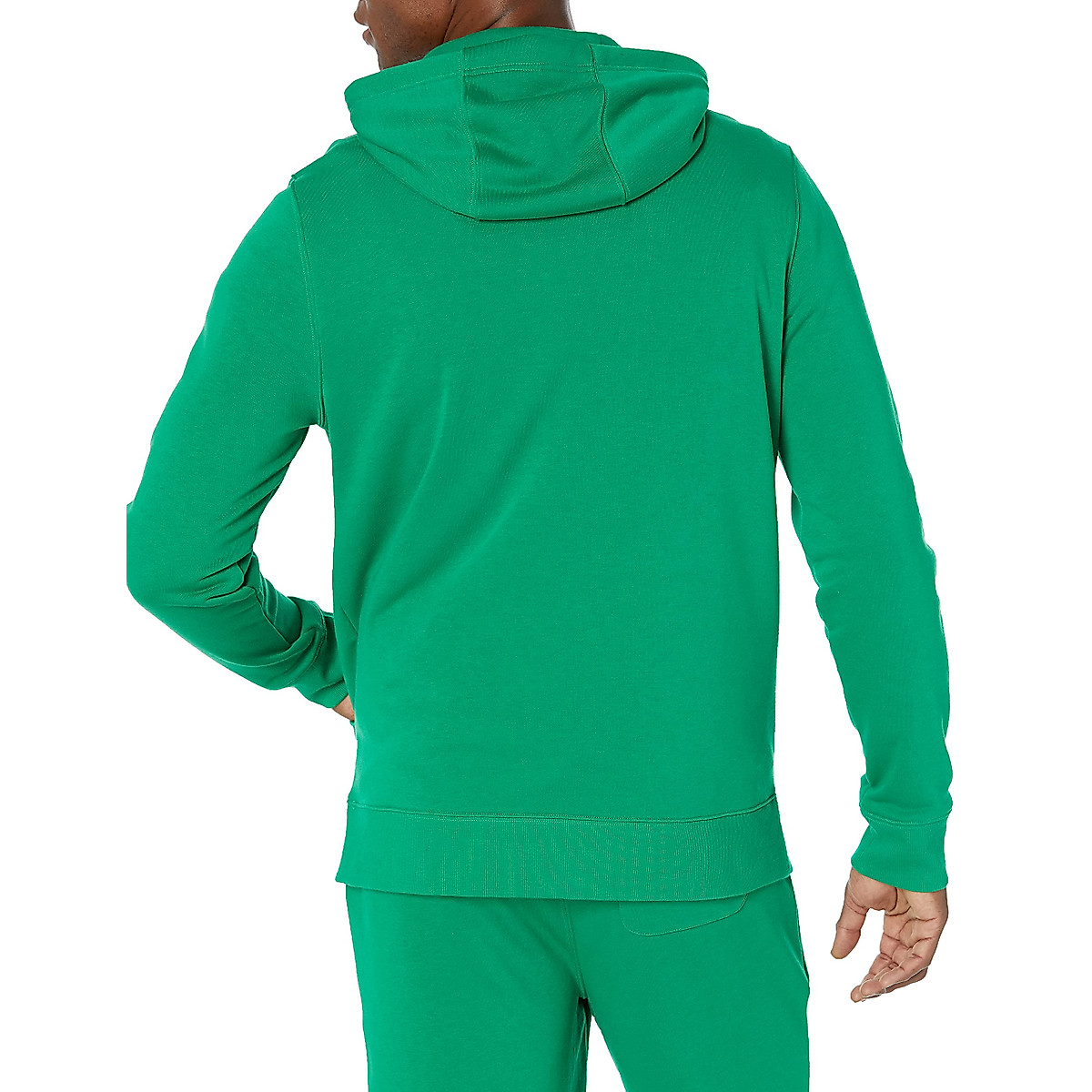 Amazon Essentials Men's Lightweight Long-Sleeve French Terry Hoodie (Available in Big & Tall), Green, X-Large