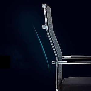 Student Bedroom Desk Chairs, Mid Back Mesh Meeting Chair with Armrests, Executive Computer Desk Chair, 47 * 55 * 60CM(Color:#4)