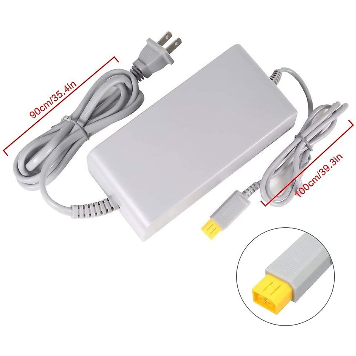 Console Charger for Wii U, AC Adapter Power Supply Replacement for Nintendo WiiU Console (Not Compatible with Nintendo Wii)