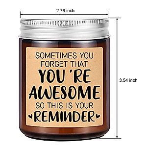 Lavender Scented Candles - Inspirational Gifts for Women - Best Friend,Friendship Gifts,Graduation Gifts-Funny Mothers Day,Birthday Gifts for Female,Mom,Wife,Girlfriend,Daughter,Sister,Coworker, Her