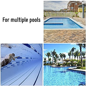 YSMJ Upgraded Automatic Pool Cleaner Swimming Pool Vacuum Cleaner for Above Ground In-ground Pool Powerful Suction Pool Sweeper with 16 Hoses Low Noise Easy Assemble