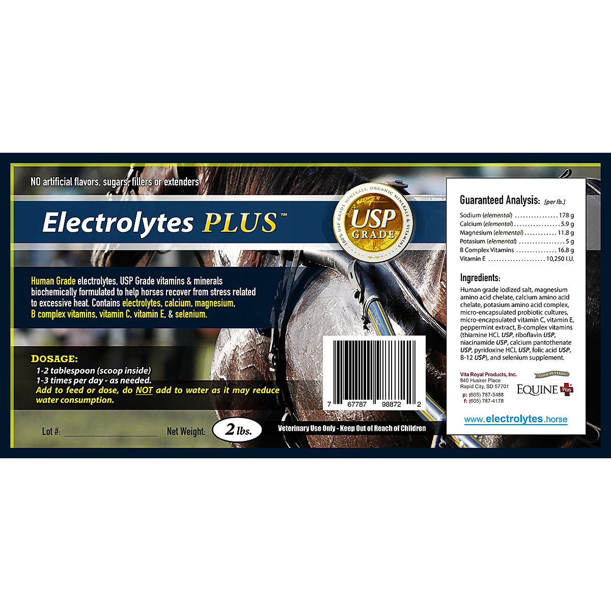 Electrolytes Plus™ for Horses (2 lbs.)