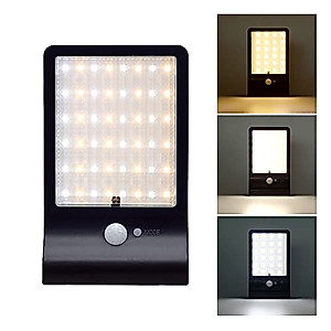 ZeZhen LED Light Bulbs 2pcs Upgraded 48leds Solar Light PIR Motion Sensor with Controller Waterproof IP65 LED Solar Lamp for Outdoor Garden Wall Street LED Light Bulb (Color : C8)