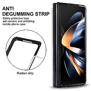 LBYZCASE Galaxy Z Fold 5 Wallet Case with S Pen Holder,Double Magnetic Clasp Kickstand Durable Shockproof Phone Case Cover with [RFID Blocking] Card Slots for Samsung Galaxy Z Fold 5 (White)