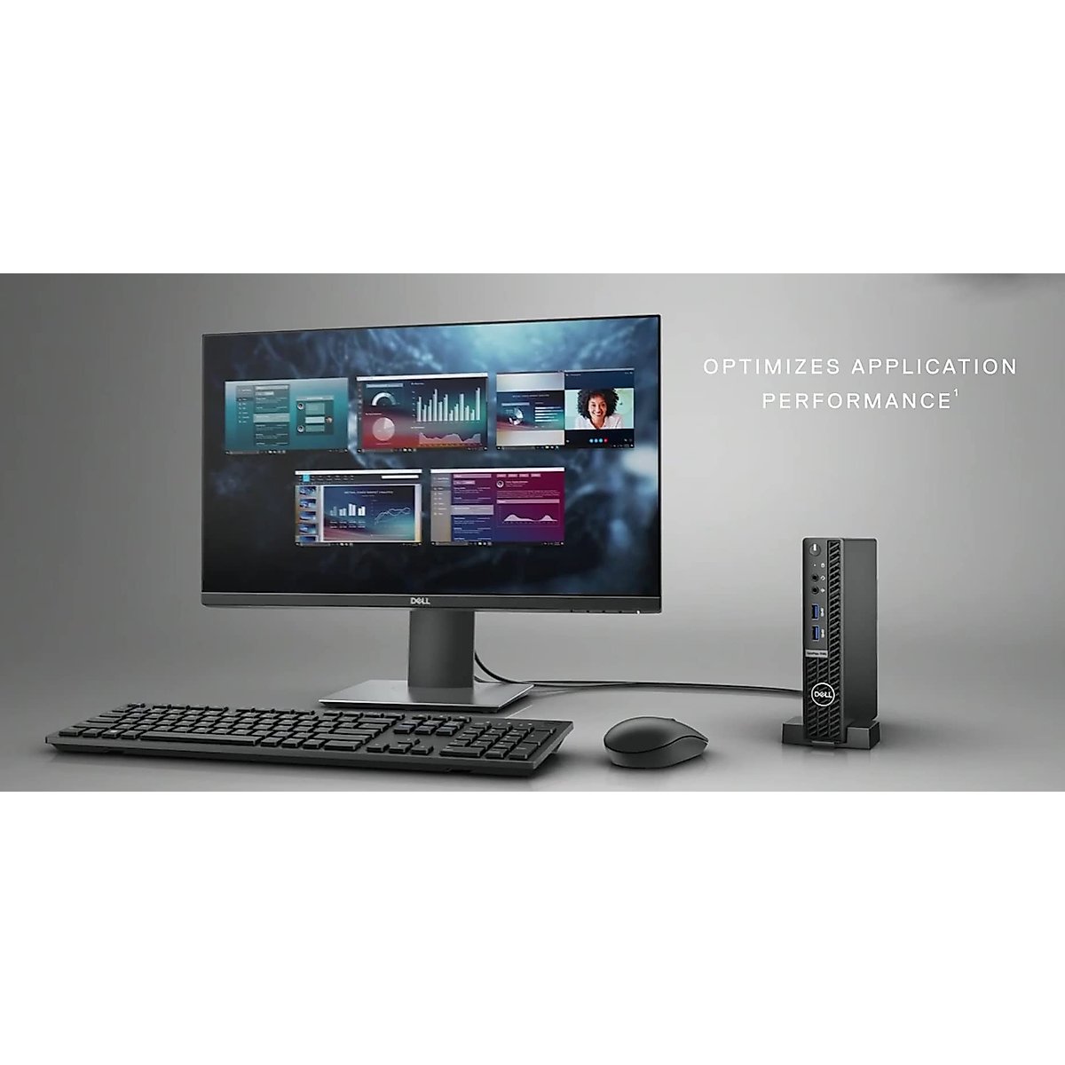 DELL 2022 Newest Optiplex 3080 Micro Form Factor Business Desktop, Intel Core i5-10500T, 32GB RAM, 1TB PCIe SSD, Wi-Fi 6, Bluetooth, Wired Mouse&Keyboard, Windows 11 Pro, Black