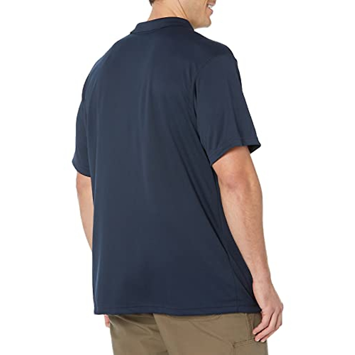 Carhartt mens (Big & Tall) Force Relaxed Fit Lightweight Short Sleeve Pocket Polo, Navy, Large Tall US
