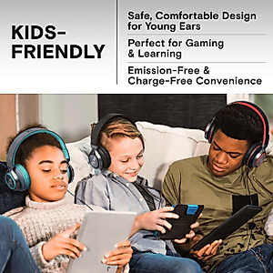 ARTIX CL750 On-Ear Headphones Wired with Mic — Noise Isolating Plug in Headphones, Computer Headphones with Microphone, Headphones for Laptop, Headphones Corded, Headphones with Cord (Aux Jack 3.5mm)