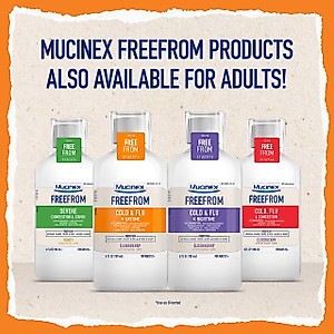 Mucinex Children's Liquid - FreeFrom Multi-Symptom Cold, Flu & Sore Throat 4oz, 1 pack
