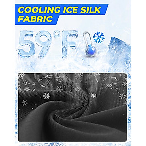 Balaclava Face Mask with Glasses Holes for Men Women Summer Cooling Shiesty Mask Sun UV Protection for Motorcycle Ski Work Black