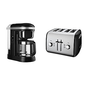 KitchenAid 12 Cup Coffee Maker + 4 Slice Toaster Bundle