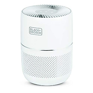 BLACK+DECKER Tabletop Air Purifier - 3-Stage Filtration System - HEPA Air Purifiers for Home