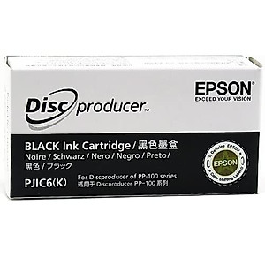 PJIC6-C13S020452 Black Ink Cartridge (1-Pack) for DiscProducer PP-100 in Retail Packaging
