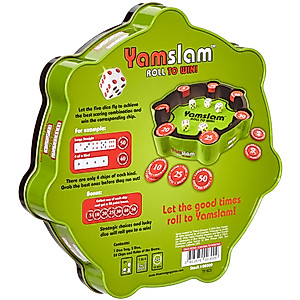 Yamslam Fun Chance and Strategy Family Dice Game for Kids and Adults by Blue Orange Games - 1 to 4 Players, Ages 8+