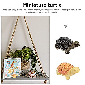 Ipetboom Ocean Toys Small Turtles Ocean Animals Toys 10Pcs Mini Turtle Figurine Miniature Turtle Statue Fairys Garden Animal Bonsai Plant Pot Decor Miniature Ornaments