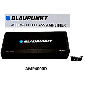 Blaupunkt AMP4000D AMP4000D 4,000-Watt-Max Monoblock Class D Amp with Bass Remote