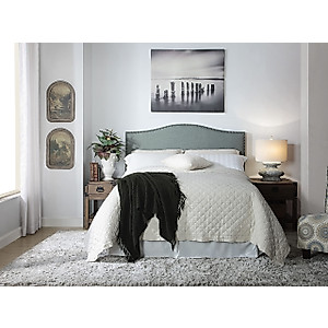 Modus Furniture Solid Wood Footboard-Storage Bed, California King, Ariana - Bluebird