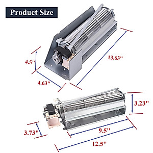 Replacement Fireplace Blower Fan Kit for Superior, Lennox, Astria Fireplaces, FBK-100 Fireplace Blower Kit, FBK100 80l84 Blower Kit, Blower for Lennox mpd3530cnm lmdv3530cnm, Superior bc-36 Fireplace