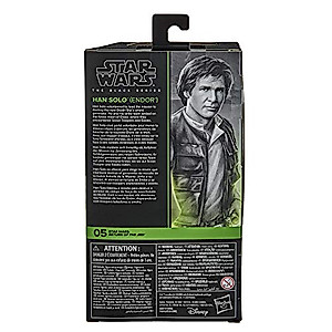 STAR WARS The Black Series Han Solo (Endor) Toy 6-Inch Scale Return of The Jedi Collectible Action Figure, Kids Ages 4 and Up
