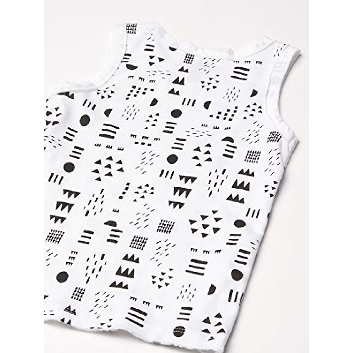 HONEST BABY Muscle Tee Sleeveless T-Shirt Multi-Packs, 5-Pack Pattern Play, 18 Months