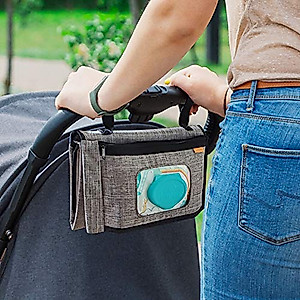 liuliuby Smart Changing Kit - Portable Diaper Changing Pad with Wipes Dispenser Pocket - Extra Large Mat for Baby and Toddler…