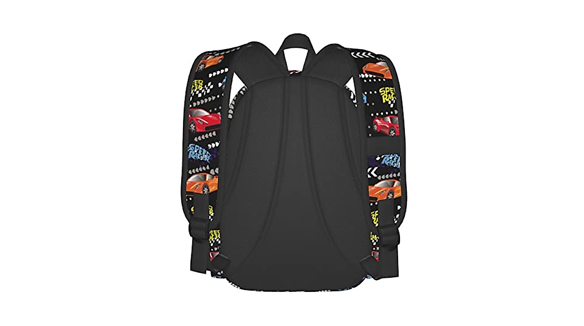 Zisqerts Racing Car Backpack - Lightweight & Spacious 16 Inch Travel Bag