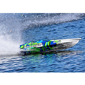 Traxxas 57076-4 - Spartan Brushless Race Boat w/Velineon VXL-6s, RTR, Pink