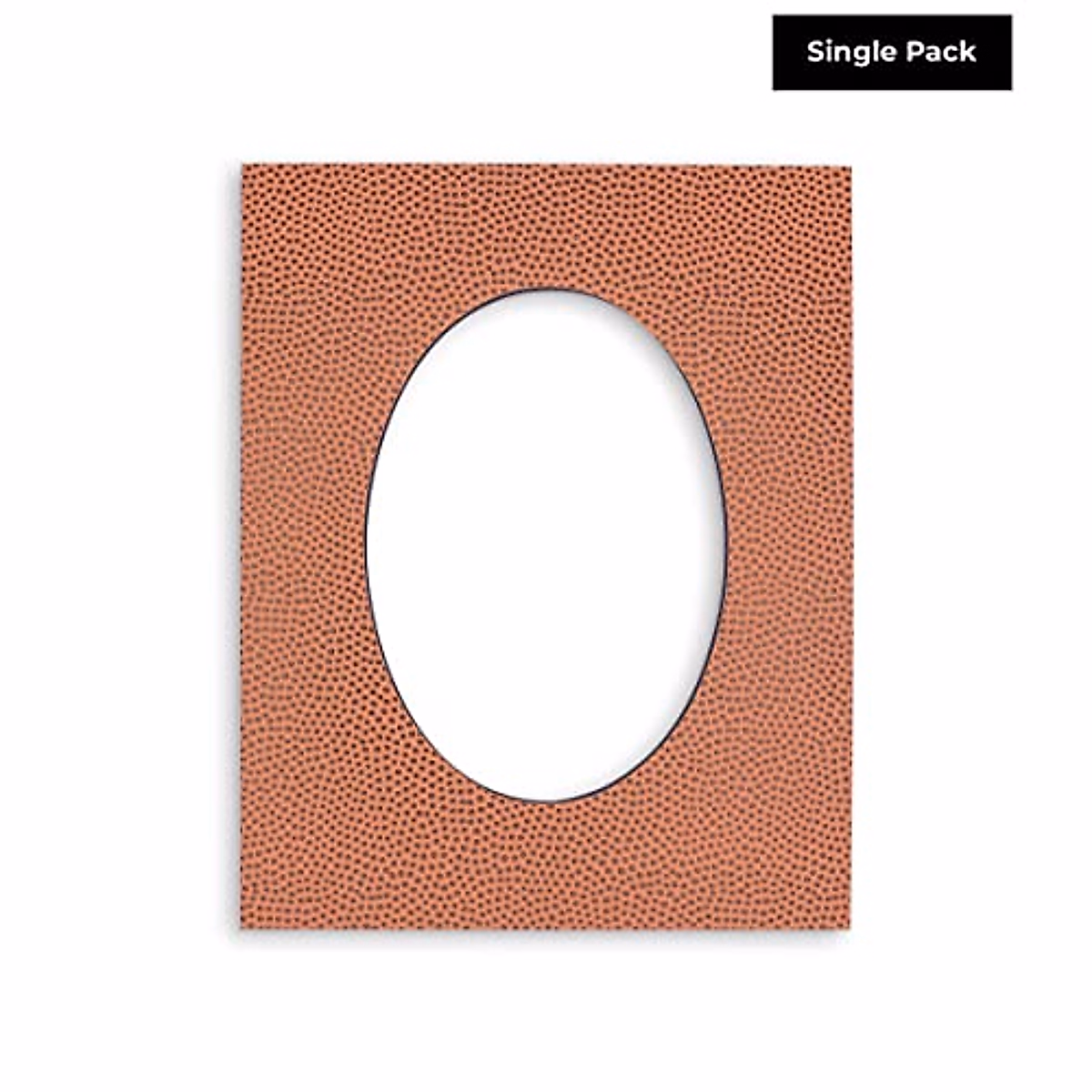 CountryArtHouse Football Texture Acid Free 6x9 Oval Picture Frame Mat with White Core Bevel Cut for 3x5 Pictures - Fits 6x9 Frame - Pack of 1 Matboard