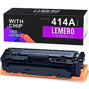 LEMERO UTRUST (with Chip) Remanufactured Toner Cartridge Replacement for HP 414A W2020A use with HP Color Laserjet Pro M454dw M454dn MFP M479fdw M479fdn (Black, 1-Pack)