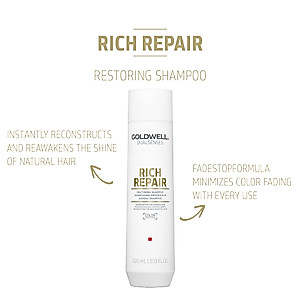 Goldwell Dualsenses Rich Repair Restoring Shampoo, 10.1 Fl Oz