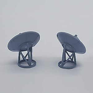 Outland Models Model Railroad Scenery Parabolic Antenna x2 Scale N 1:150