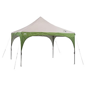 Coleman Canopy Sun Shelter with Instant Setup, Sun Shelter with Wheeled Carry Bag Sets Up in About 3 Mins, 7x5ft, 10x10ft, or 12x12ft Canopy for Sporting Events, Tailgating, Camping, & More