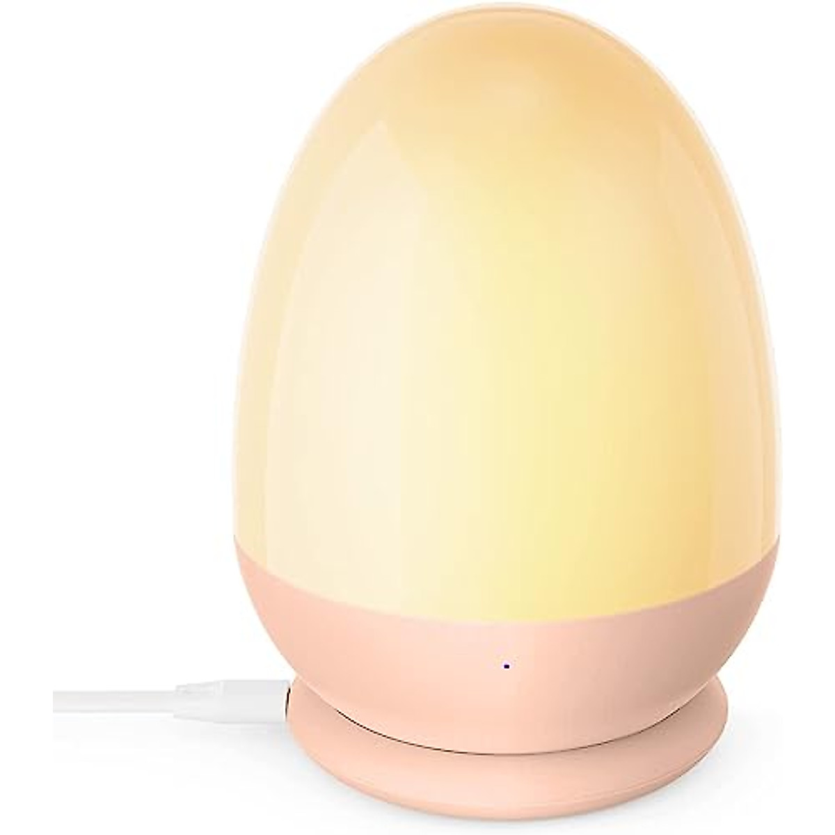 JolyWell Night Lights for Kids with Stable Charging Pad, Touch Control&Timer Setting, ABS+PC Baby Egg Lamp for Breastfeeding，Pink