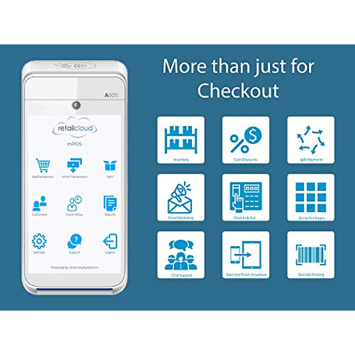 PAX A920 Mobile Tablet Terminal