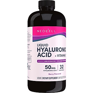 NeoCell Hyaluronic Acid Liquid with Vitamin C, Berry, 16 Fl Oz (Pack of 1) - Packaging May Vary
