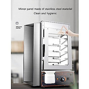 5-Layer Electric Hot Food Warmer,Steamed bun Warmer Machine,Commercial Bun Steamer,Food Steamer Warmer with 30-110℃ Temperature Range for Store Buffet Restaurant,etc.1200W