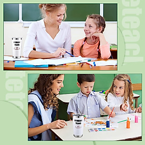 Newtay Stainless Steel Teacher Mugs 20 oz Student Tears Funny Teacher Gift Travel Tumbler with Lid Straws and Brush Teacher Appreciation Tumbler Thanksgiving Christmas Gifts for Teachers