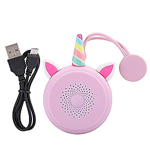 Bluetooth Speaker Pink Waterproof, Unicorn Cartoon Wireless Bluetooth Portable Speaker Desktop Wireless Music Player for Camping/Beach/Sports/Shower