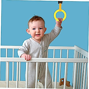 Lurrose Accessories Infant Rings Rings Bracket Hanging Ring Handle The Fence Adjust Kid cots Wristband Crib Hanging Pull Rings Infant Bed Ring Bracket Ring Crib for Plastic
